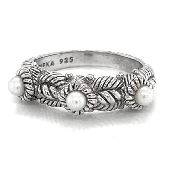 Judith Ripka | Jewelry | Judith Ripka Triple Pearl Ring Size 9 | Poshmark
